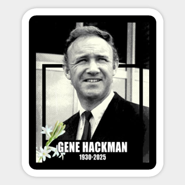 RIP Legend GENE HACKMAN 1930-2025 retro - Gene Hackman - Sticker ...