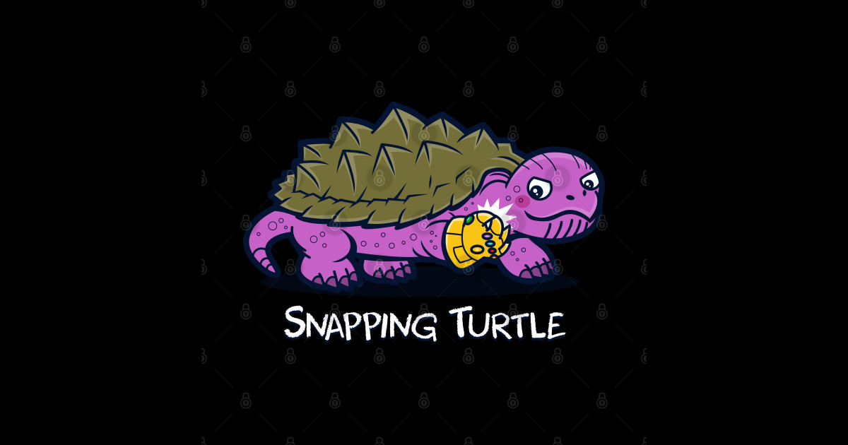 Funny Cute Supervillain Snapping Turtle Cartoon - Snapping Turtle ...