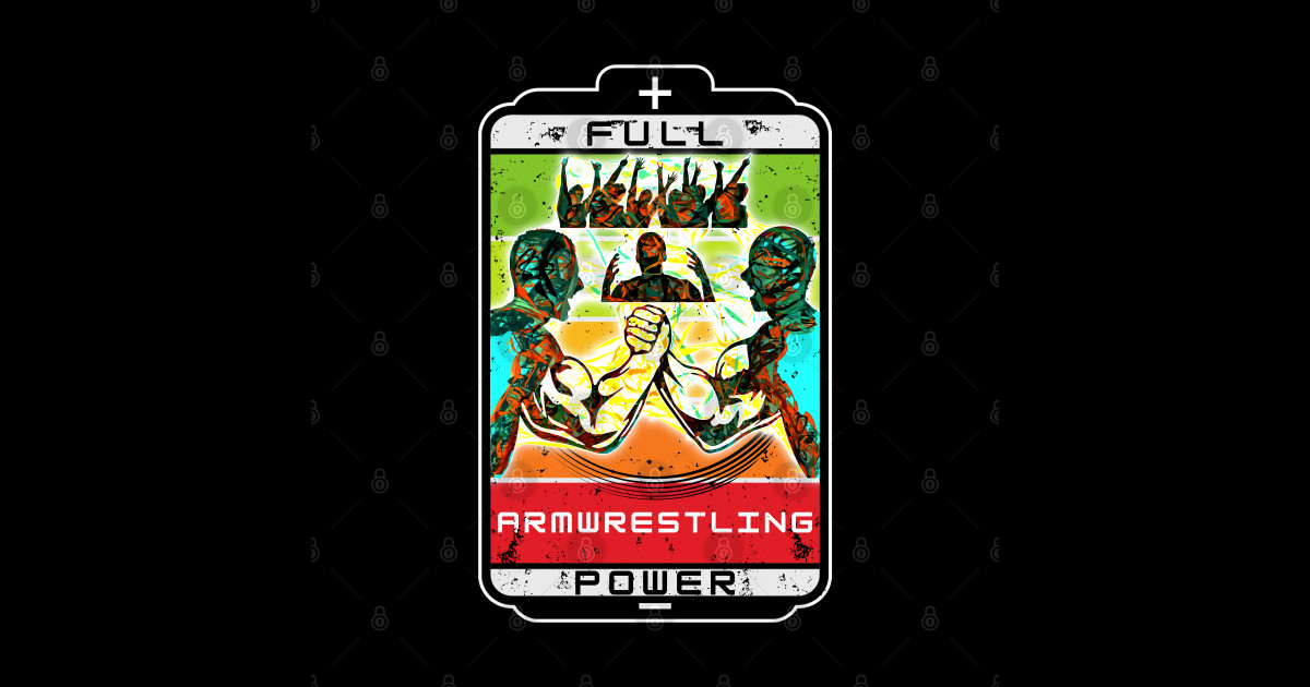 Armwrestling full power - Armwrestling Sport - Sticker | TeePublic