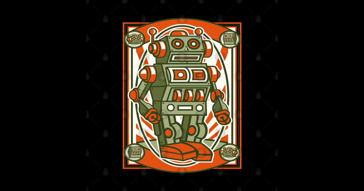 Vintage Robot - Robot - Posters and Art Prints | TeePublic