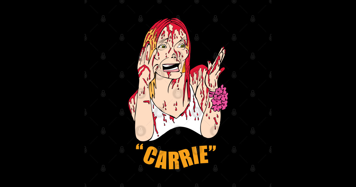 CARRIE HORROR FILM FAN ART!! - Carrie - Sticker | TeePublic