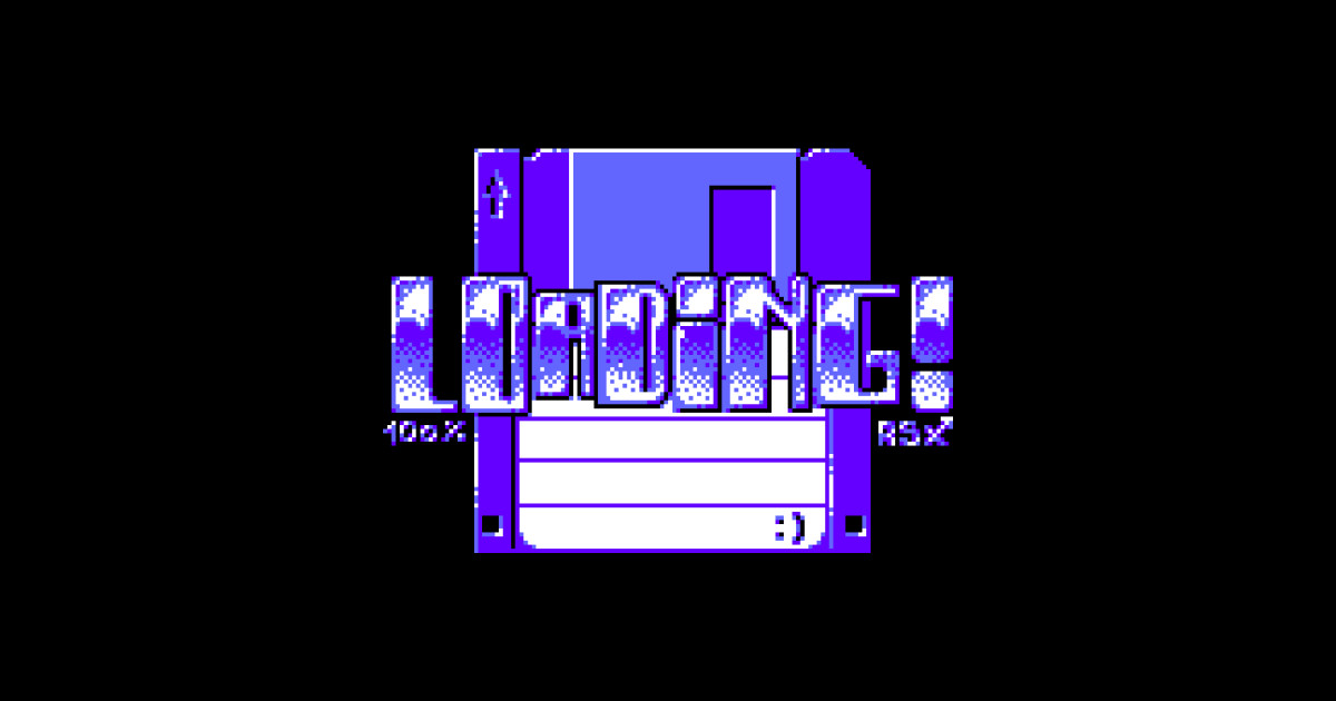 Amiga Loading (High Definition, Color). - Amiga - Sticker | TeePublic