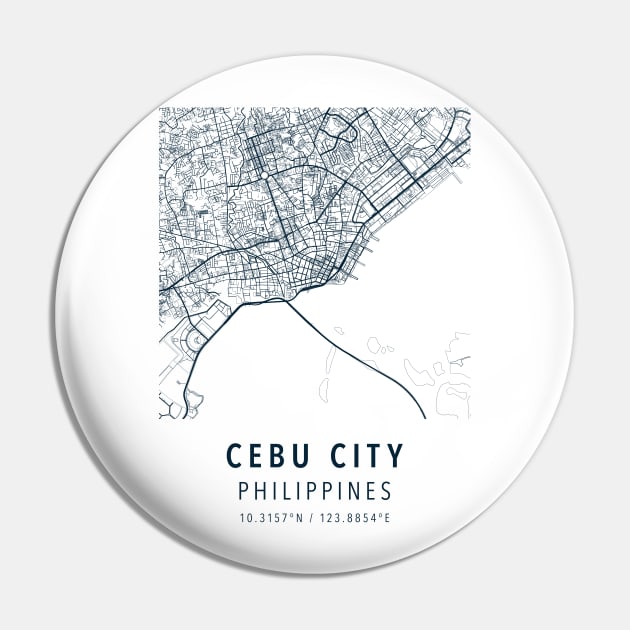 cebu city simple map - Maps - Pin | TeePublic
