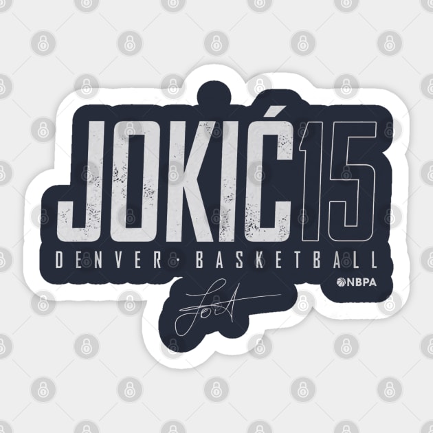 Nikola Jokic Denver Elite - Nikola Jokic - Sticker | TeePublic