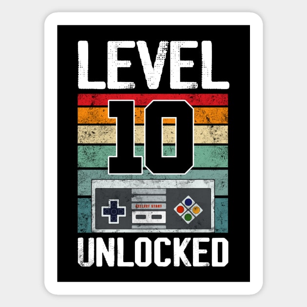 Level 10 Unlocked 10 Year Old Gamers 10th Birthday Gaming - Level ...