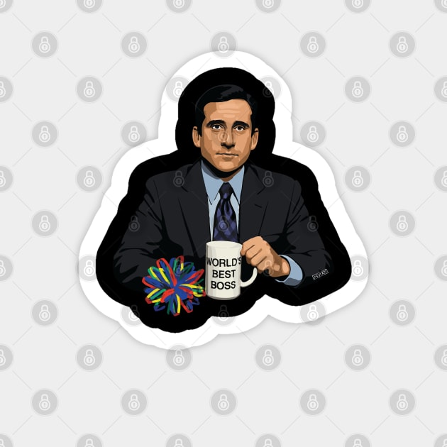 World's Best Boss - Michael Scott - Sticker | TeePublic
