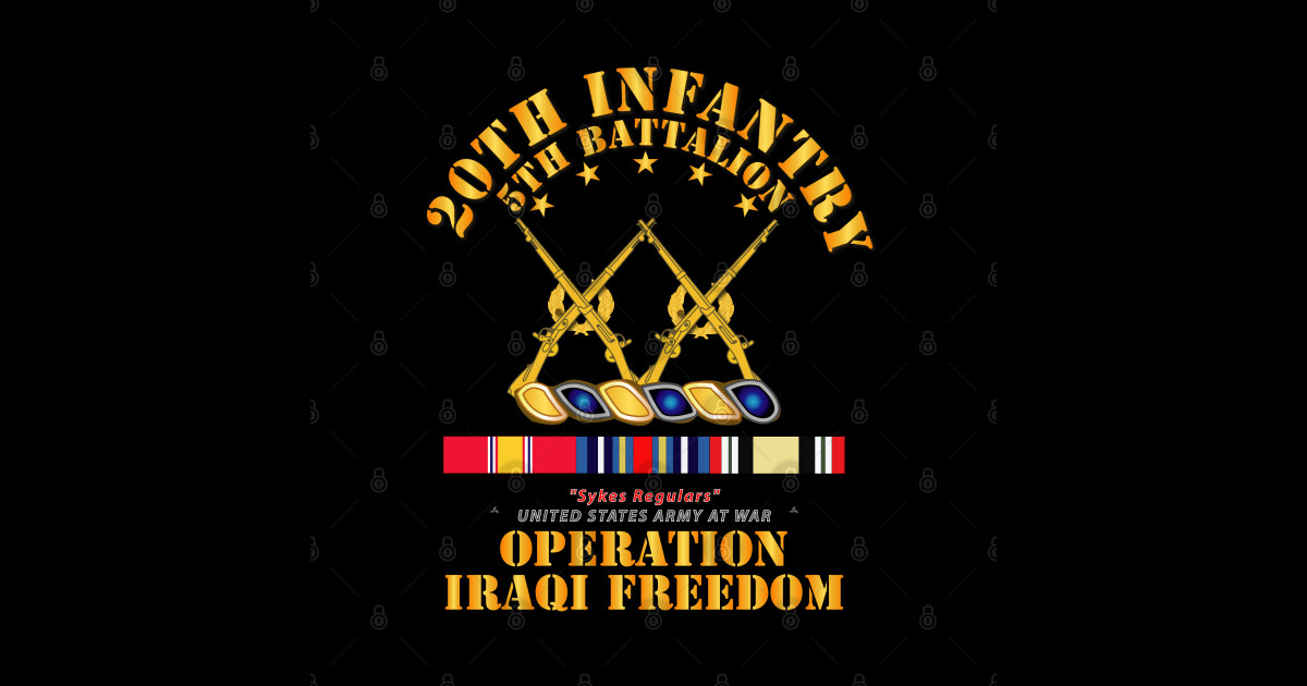 5th Bn - 20th Infantry - OIF w Svc Ribbons - 5th Bn 20th Infantry Oif W ...