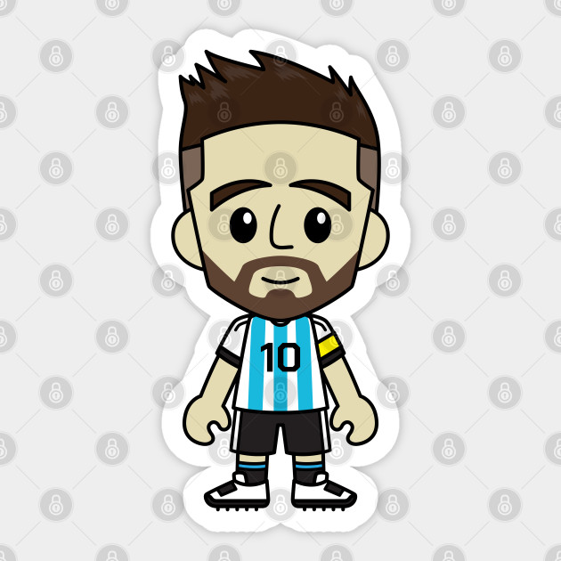 Lionel Messi Chibi - Messi - Sticker | TeePublic
