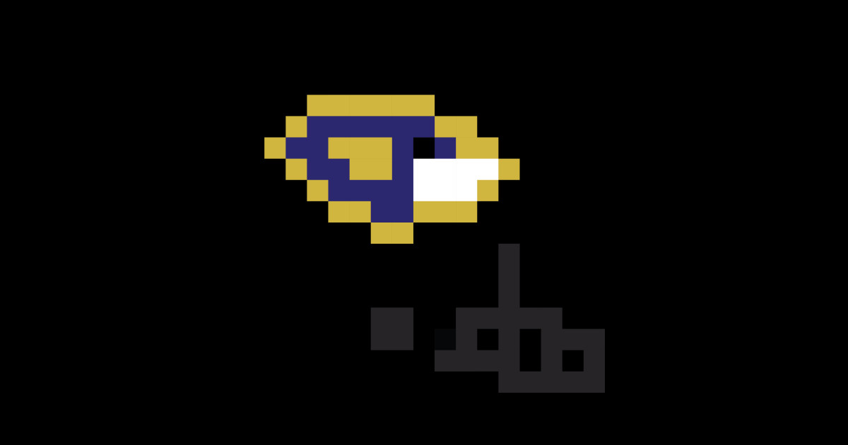 8 Bit Baltimore Raven's Helmet - Baltimore Ravens - Posters and Art ...