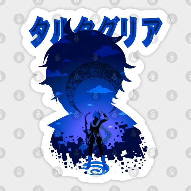 GENSHIN IMPACT TARTAGLIA - Genshin Impact - Sticker | TeePublic