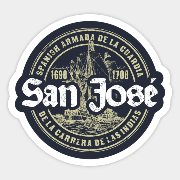 The Holy Grail of Shipwrecks - San Jose - Sticker | TeePublic