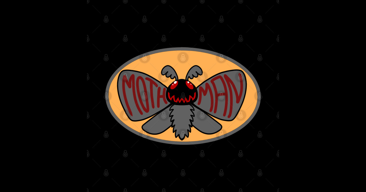 Mothman Logo - Mothman - Sticker | TeePublic