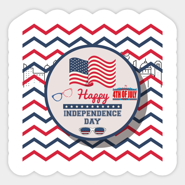 America Day independence - America Day Independencegift For - Sticker ...