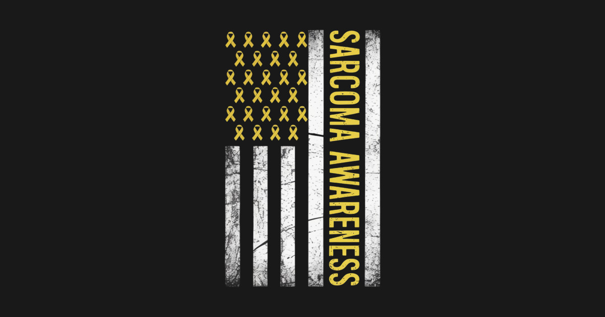 American Flag Sarcoma Awareness Patriotic Cancer Survivor - Sarcoma ...