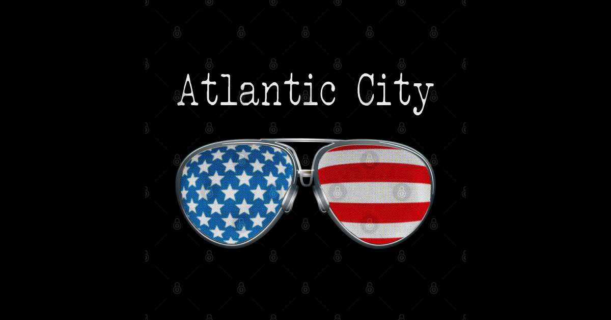 AMERICA PILOT GLASSES ATLANTIC CITY - Pilot - Sticker | TeePublic