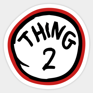 Thing 1 And Thing 2 Stickers for Sale | TeePublic