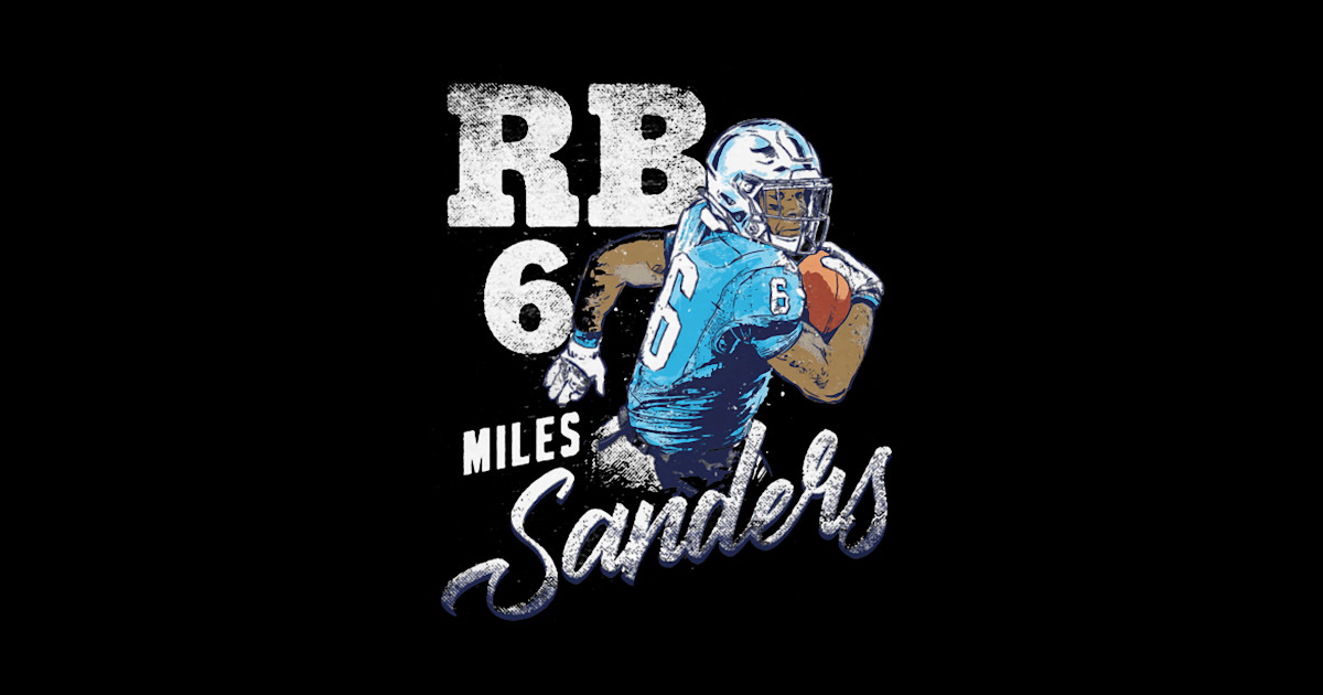 Miles Sanders Carolina Team - Miles Sanders - Sticker | TeePublic