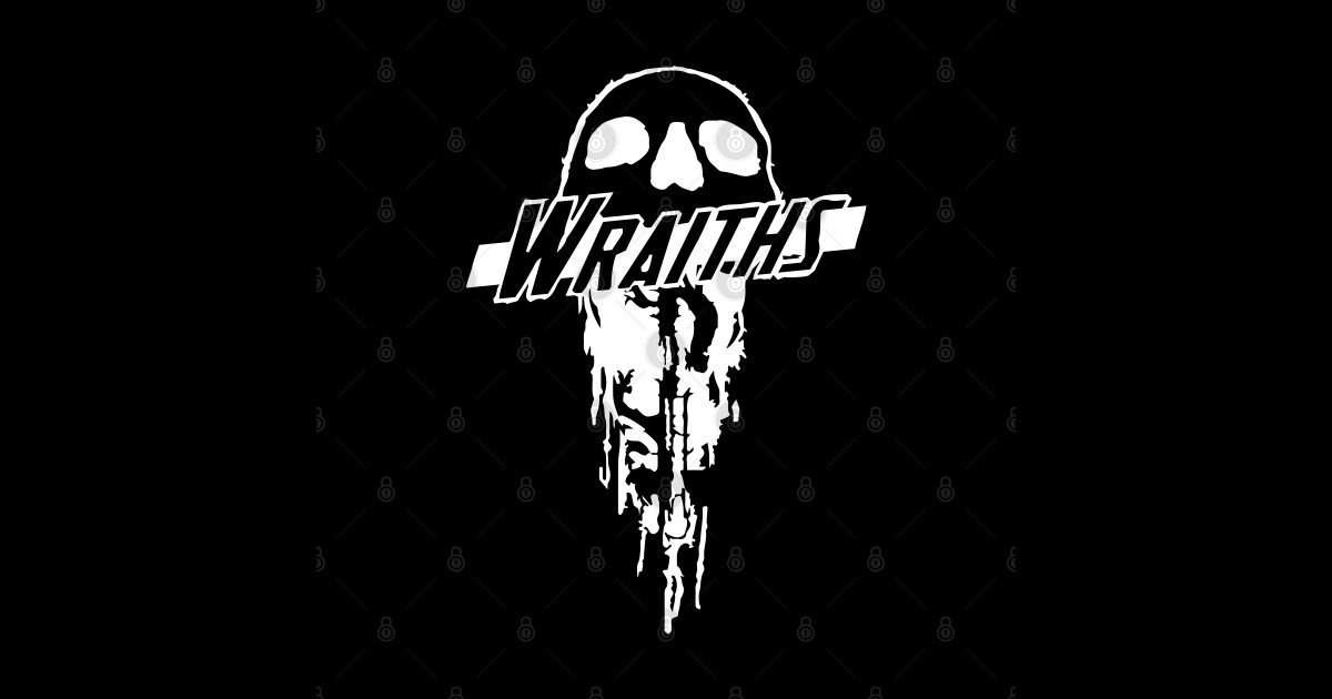 The Wraiths white graffiti logo - The Wraiths - Sticker | TeePublic