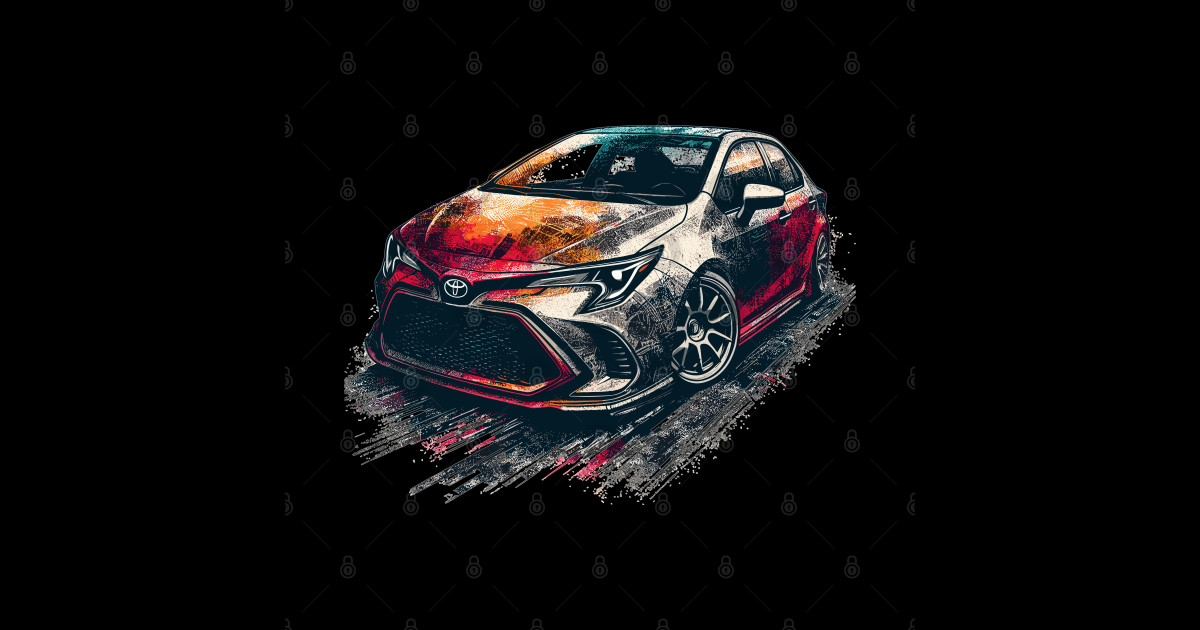 Toyota Corolla - Toyota Corolla - Sticker | TeePublic