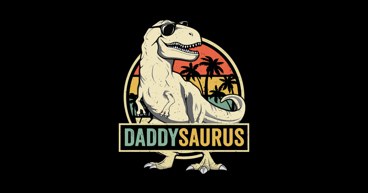 Daddy Saurus T Rex Dinosaur Men Daddysaurus Family Matching ...