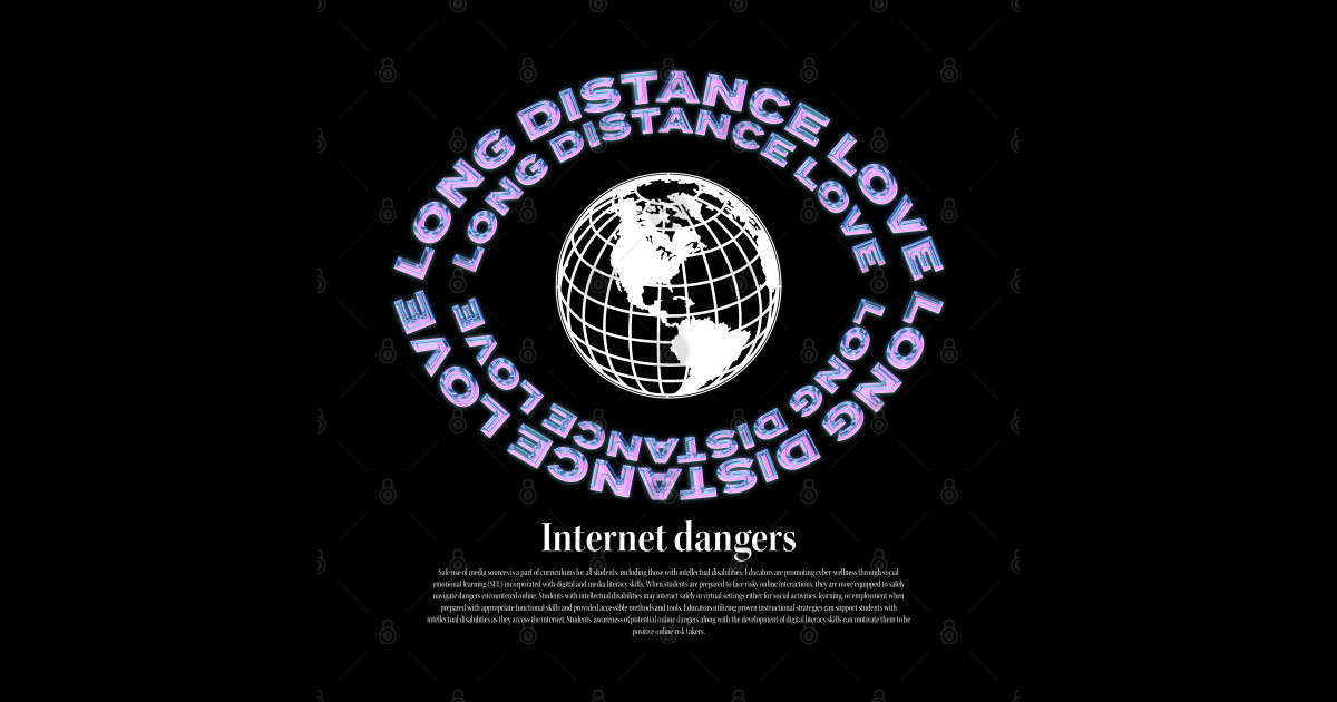 Long distance love - Long Distance Relationship - Sticker | TeePublic