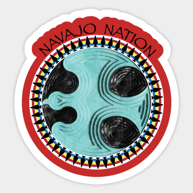 Navajo Nation Eagle - Navajo Nation - Sticker | TeePublic