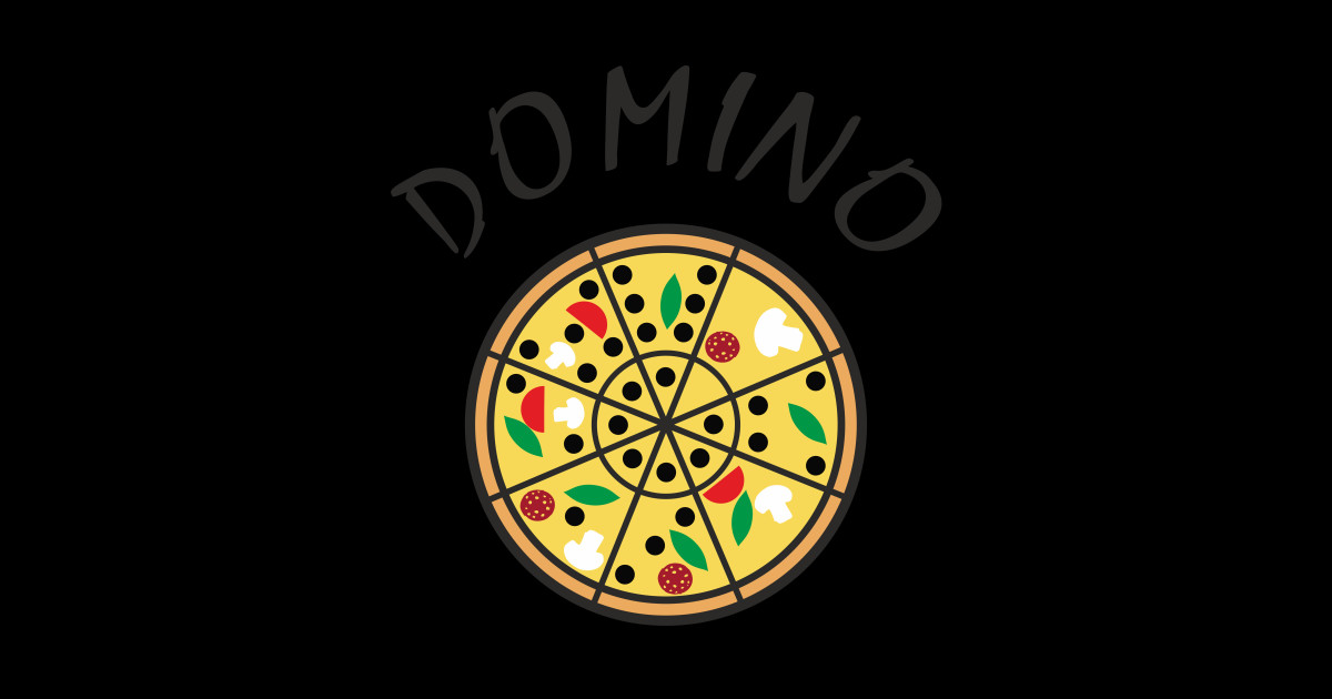 Domino Pizza - Domino Pizza Dominoes - Sticker | TeePublic