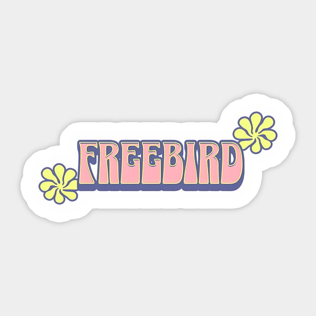 tie dye free - Freebird - Sticker | TeePublic