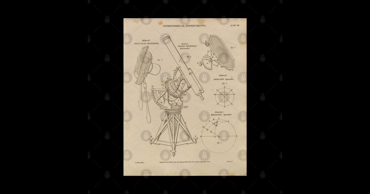 Old Telescope - Telescope - Sticker | TeePublic