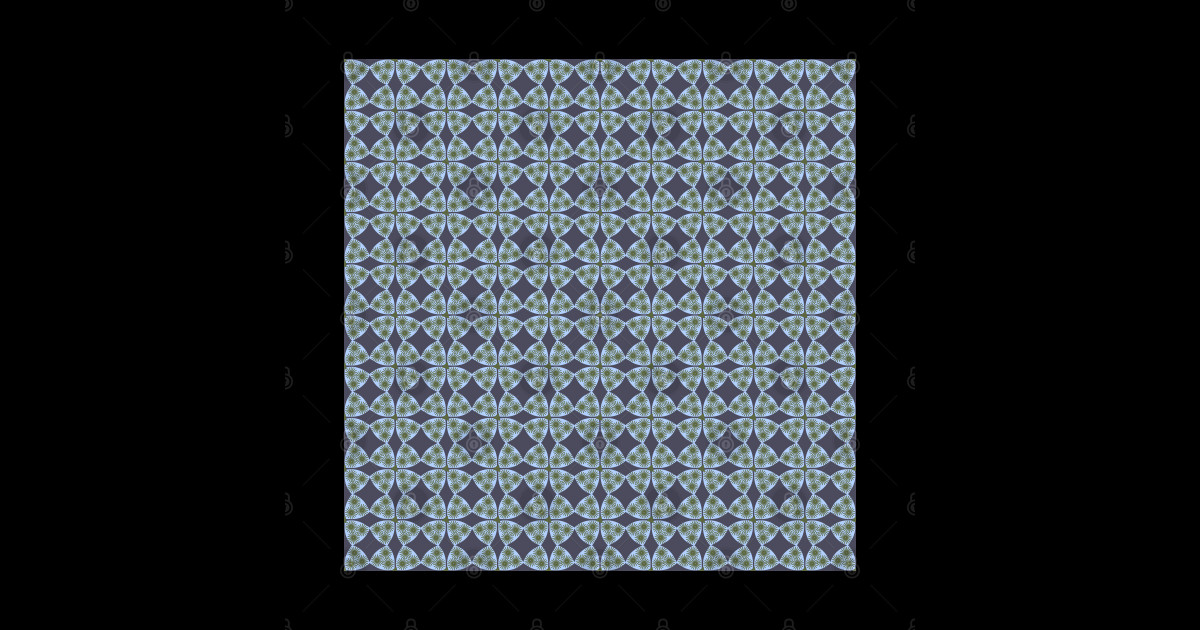 Blue and Green Stylized Four Leaf Clover - Frankie Made This - Posters ...