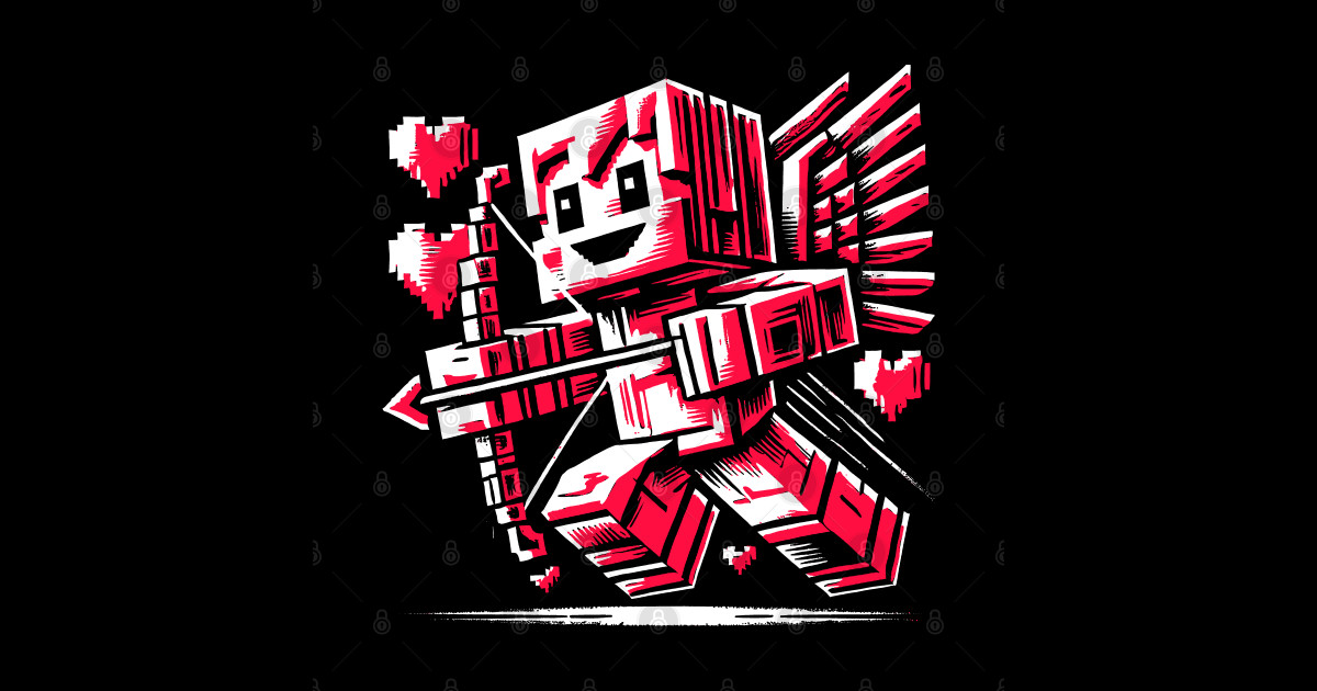 8-Bit Pixelized Cupid | Retro Love Archer Valentine's Day - 8 Bit Pixel ...