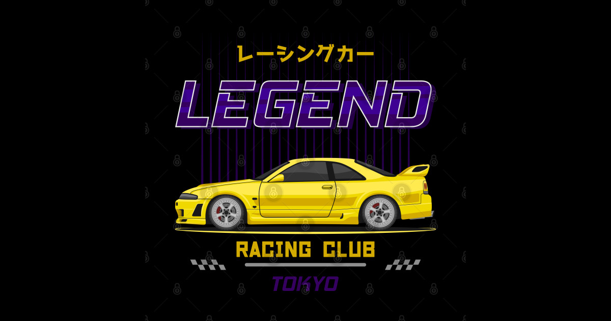 Yellow Skyline GTR R33 400r JDM Street Tuner - Gtr R33 - Sticker ...