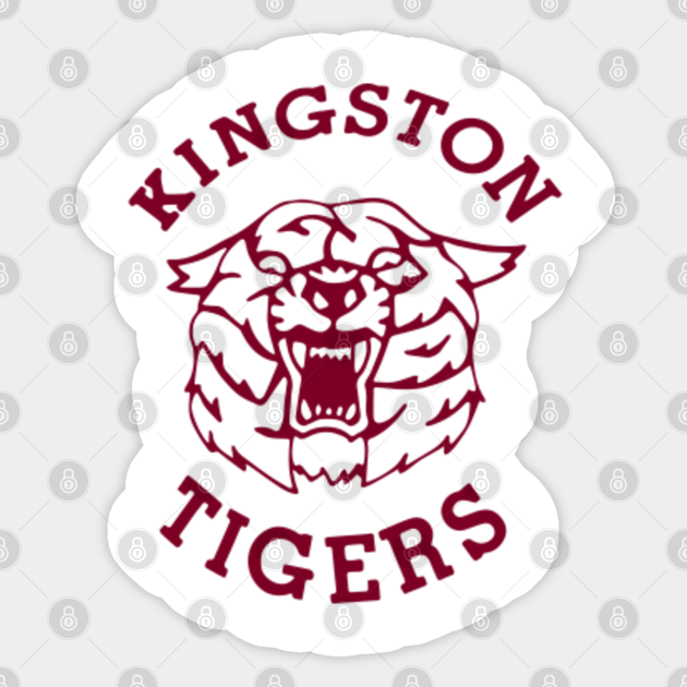 Kingston Tigers, NY Retro - Kingston - Sticker | TeePublic