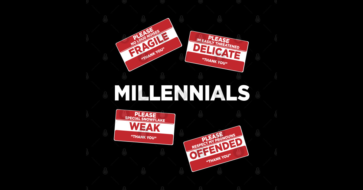 Millennials Funny - Millennials - Sticker | TeePublic