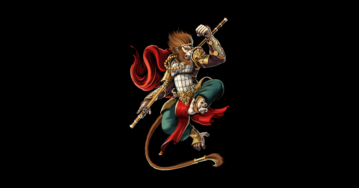 Sun Wukong Chinese Monkey King - Monkey King Sun Wukong - Posters and ...