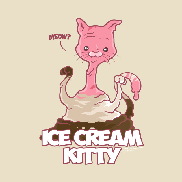 Ice Cream Kitty - Turtles - T-Shirt | TeePublic