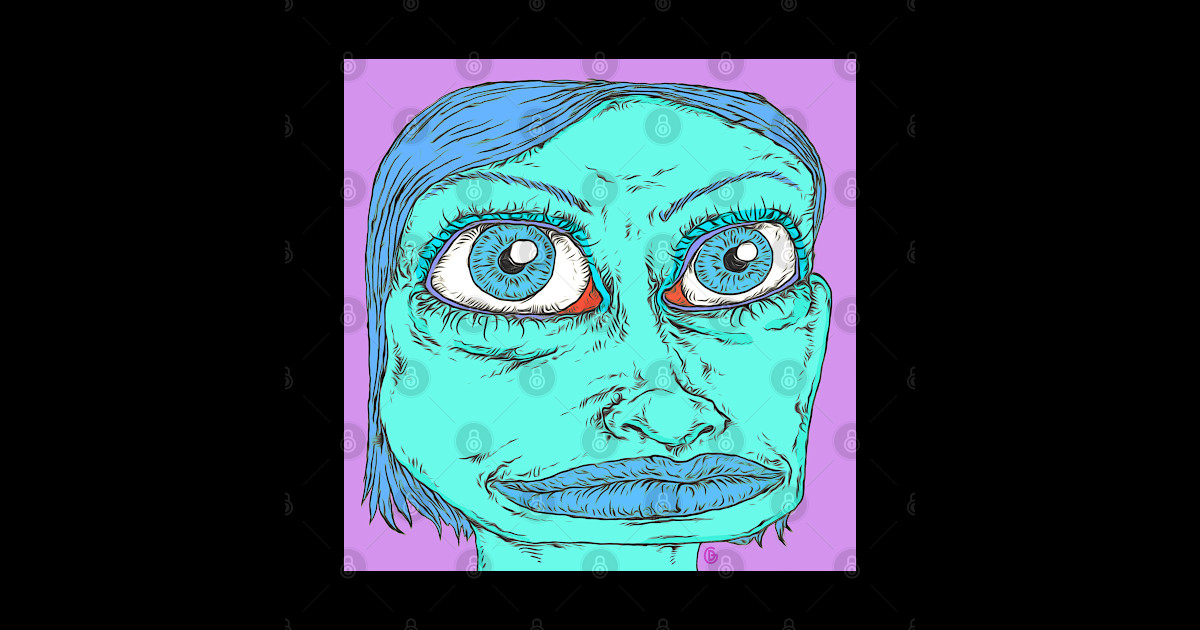 Cynthena by DK Glassy - Cartoon Face - Posters and Art Prints | TeePublic