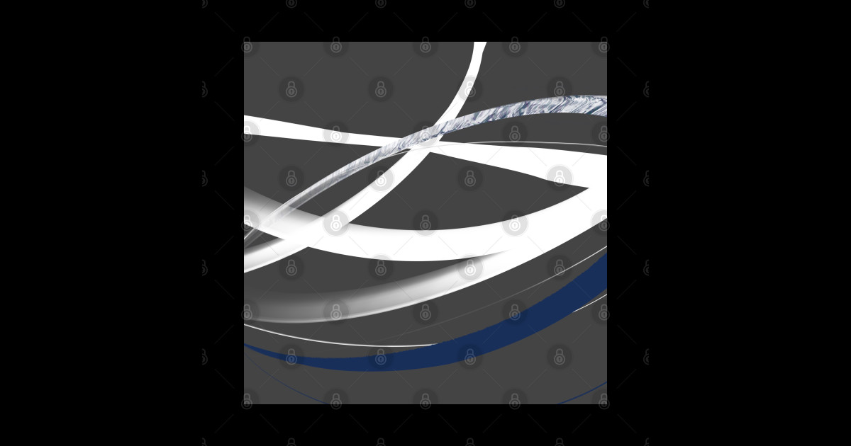 "Curving Currents" - Abstract Swooping Lines Original Modern Art ...