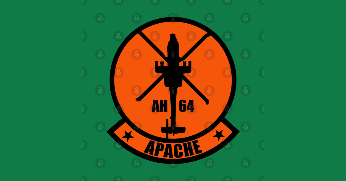 AH-64 Apache Patch - Apache Helicopter Gunship - Sticker | TeePublic