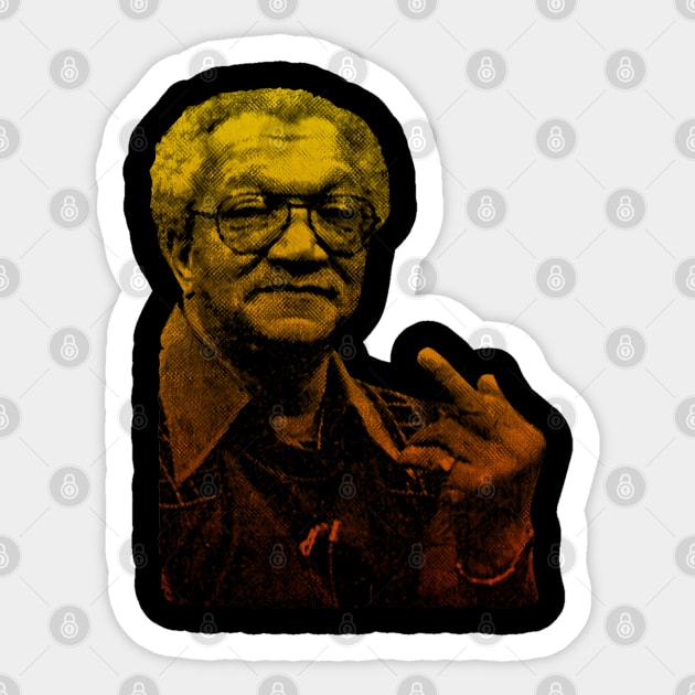 Retro Middle Finger - Sanford And Son - Sticker | TeePublic