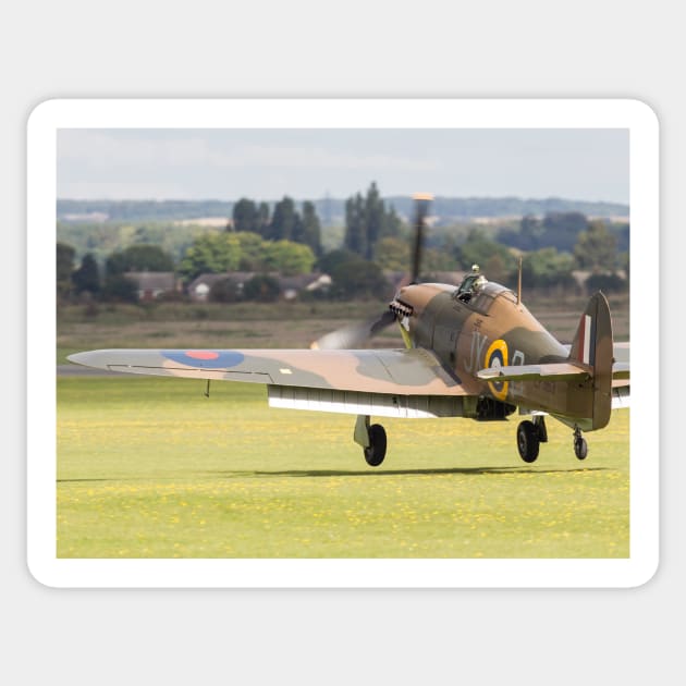 RAF Hurricane landing - Raf - Sticker | TeePublic