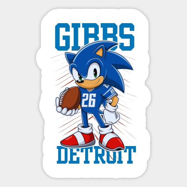 GIBBS jahmyr sonic - Gibbs Jahmyr Detroit Lions - Sticker | TeePublic
