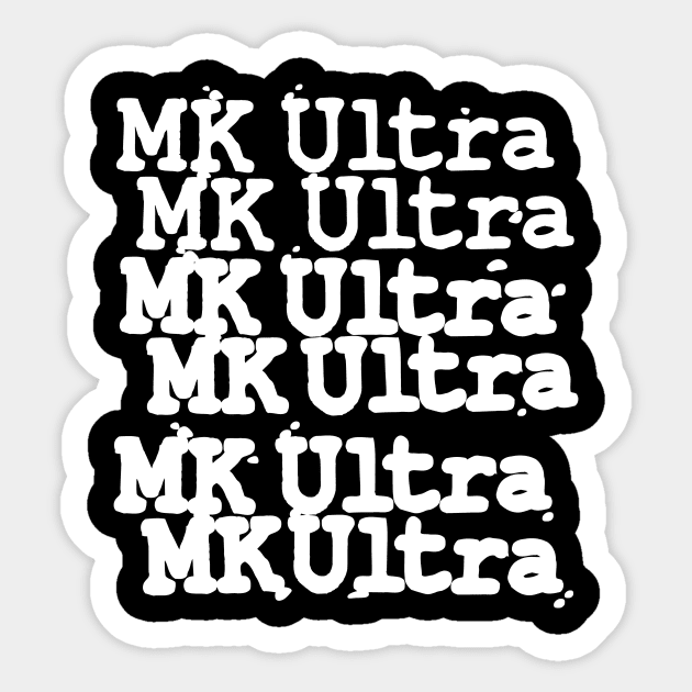MK Ultra Logo - Mk Ultra - Sticker | TeePublic