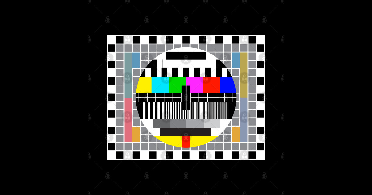 PAL test card - Test Card - Posters and Art Prints | TeePublic