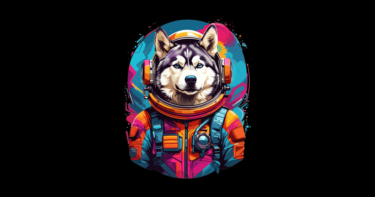 Space Husky Astronaut - Astronaut - Posters and Art Prints | TeePublic