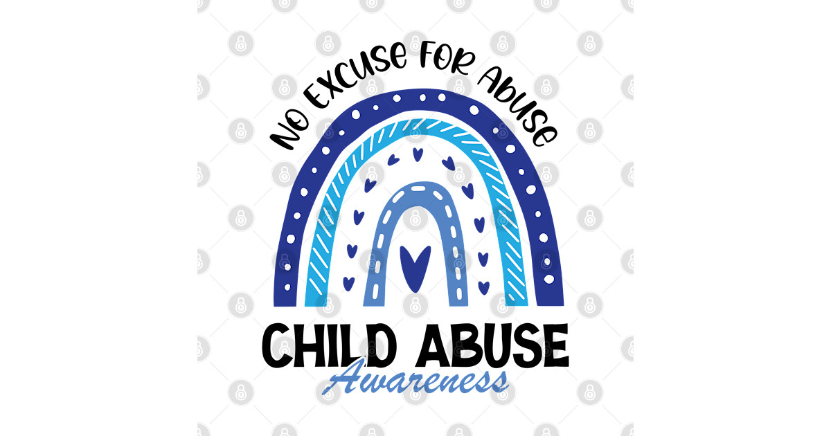 No Excuse For Abuse Child Abuse Awareness - No Excuse For Abuse Child Abuse Awarene - T-Shirt ...