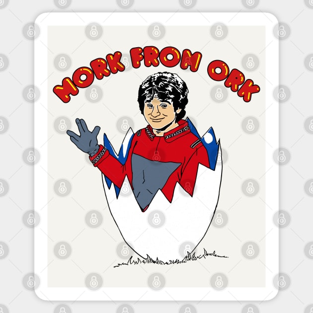 Mork From Ork - Mork - Sticker | TeePublic