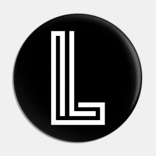 Alphabet L Uppercase Letter L Letter Pins and Buttons for Sale | TeePublic