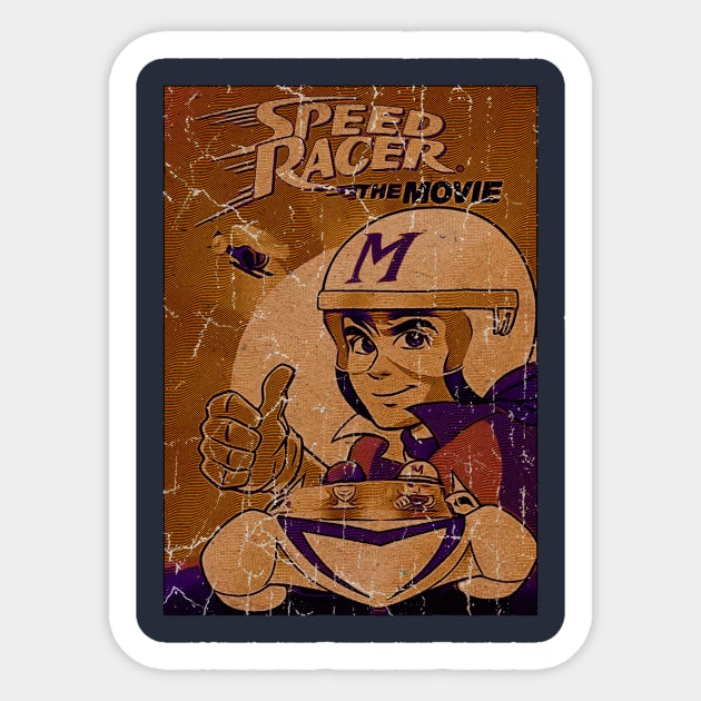 Speed Racer Engraved Vintage - Speed Racer - Sticker | TeePublic