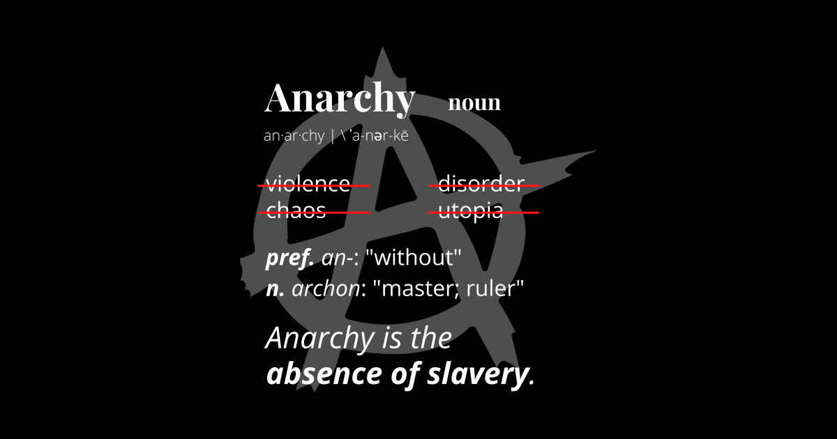 Anarchy Definition - Anarchy - Sticker | TeePublic